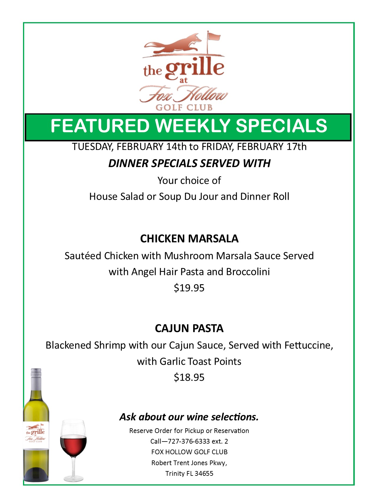 Special Events - Fox Hollow Golf Club (TPA)